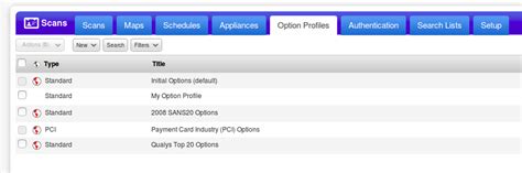 Qualys Option Profiles For Vulnerability Scanning Alexander V Leonov