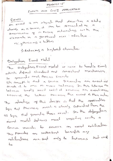 Java Module 5 Fifth Semester Module 5 Events And Gui Application