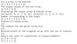 Numpy Unique Example Of Numpy Unique Function