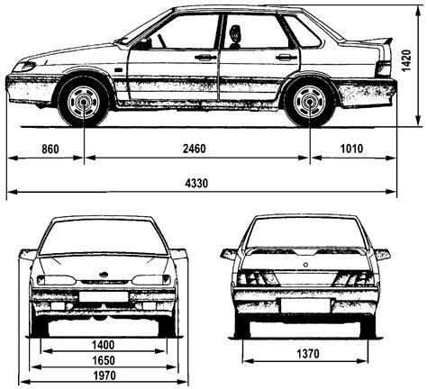 Техническая характеристика автомобилей. ВАЗ 2115