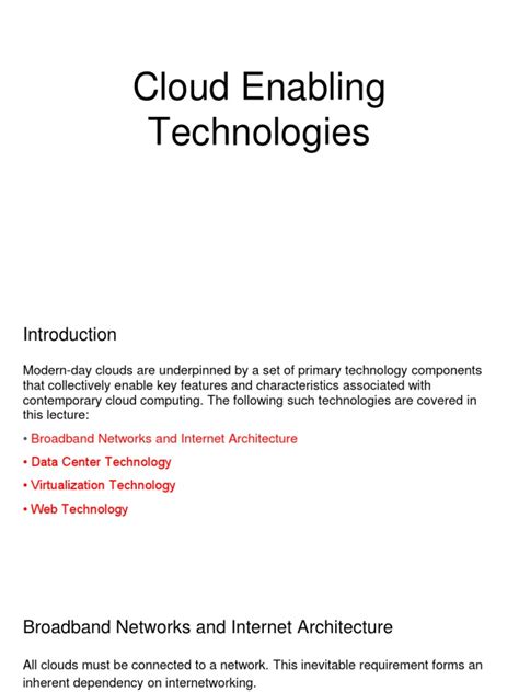Cloud Enabling Technologies Pdf