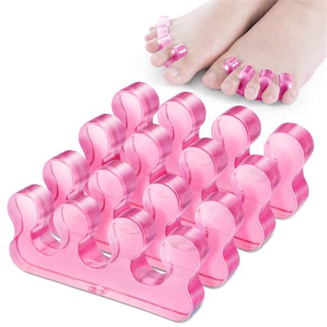 Molain 4pcs Toe Separators Pedicure Pedicure Toe Separators Repeatable Washable Toenail Dividers