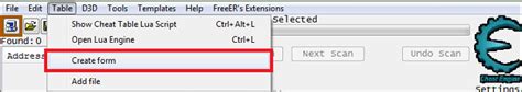 Tutorial Creating A Form GUI Cheat Engine