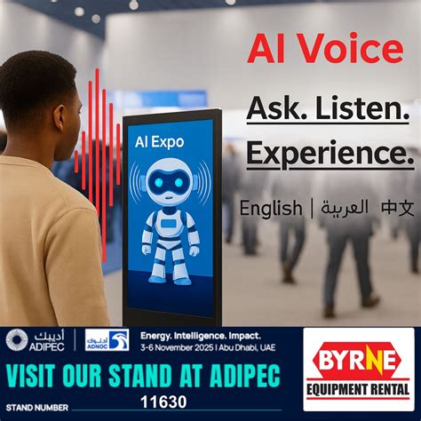 Byrne Group Experience Byrnes Ai Voice Bot At Adipec Facebook