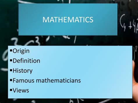 Mathematics Pptx