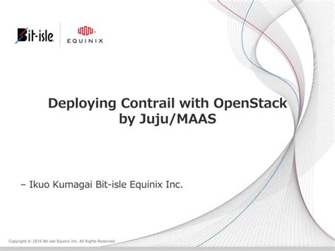 Contrail Deploy By Jujumaas Ppt