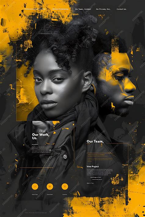 Premium Photo Creative Layout Web With Asymmetrical Grid Effect