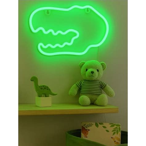 Sinsay Lampka Neon W Kształcie Głowy Dinozaura Biały