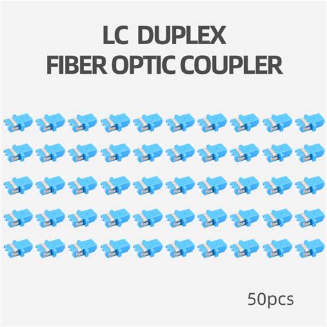 50 件光纖耦合器 lc 雙工法蘭光纖連接器 lc upc 單模雙工法蘭光纖適配器 蝦皮購物