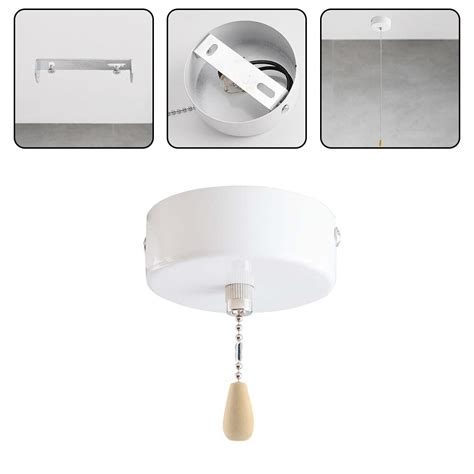 Plastic Pull Chain Ceiling Light Fixture