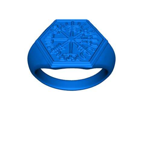 Jewelry And Accessories Stl Download Vegvisir Viking Compass Ringby