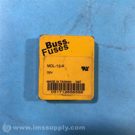 Bussmann Mdl 12 R Pack Of 5 Time Delay Fuses Ims Supply