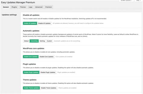 How To Disable Wordpress Automatic Updates