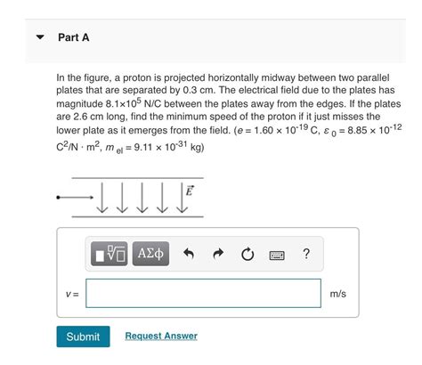 [solved] In The Figure A Proton Is Projected Horizontall