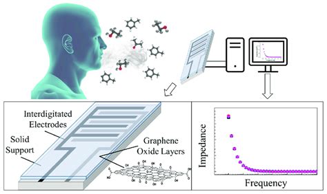 Schematic Of A Generic System Based On Graphene Sensors For Exhaled Air