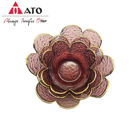 불규칙한 금색 림 엠보싱 유리 과일 샐러드 그릇 의 고품질 불규칙한 금색 림 엠보싱 유리 과일 샐러드 그릇