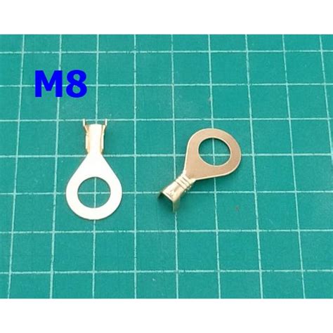 5 ตัว หางปลา ทองเหลือง กลม ขั้วเปิด รถยนต์ Crimp Terminal M3 M4 M5 M6 M8 M10 Dj431 G Shopee