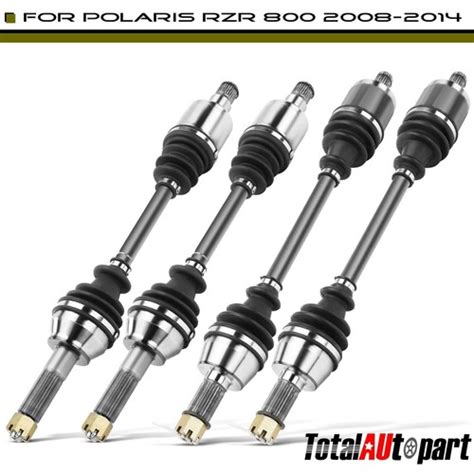 4x Cv Axle Assembly For Polaris Rzr 800 2008 2014 Front And Rear