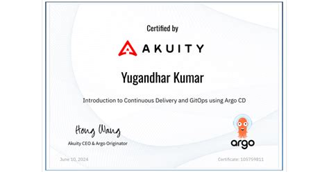 Introduction To Continuous Delivery And Gitops Using Argo Cd • Yugandhar Kumar • Akuity Website
