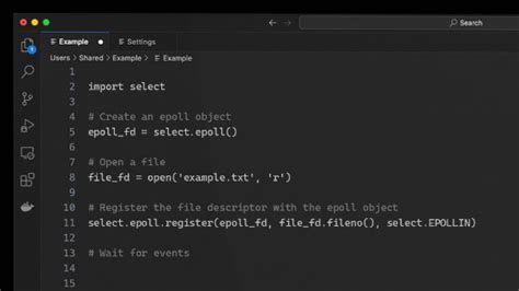 Basic Example Of Python Function Selectepollunregister