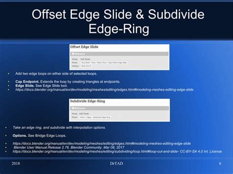 DrTAD Blender Software Loop Ssubdivide Loop Cut And Slide PPT