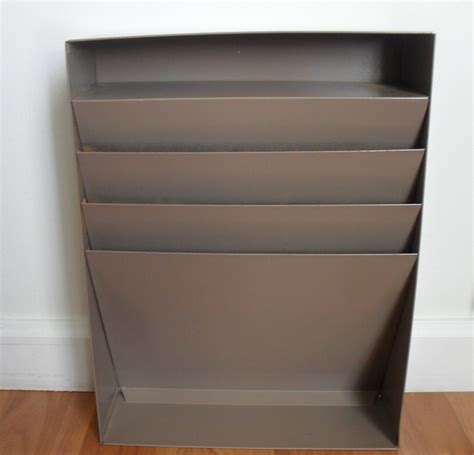 Vintage Hunt Lit Ning 3 Slot Metal File Organizer Mail Holder Magazine Documents Etsy