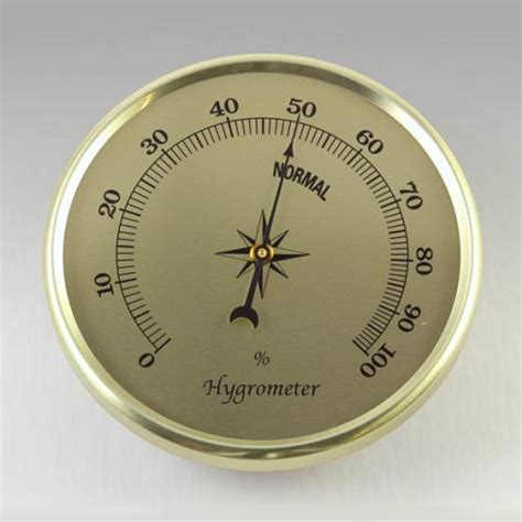 2 34 90mm Gold Hygrometer Insertfit Up