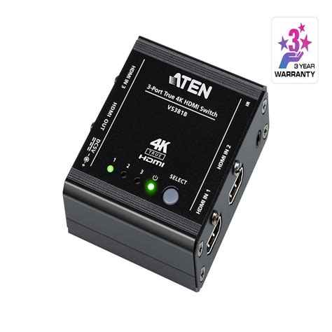 3 port true 4k hdmi switch