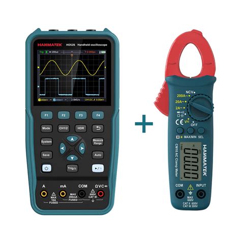 Hanmatek Handheld Oscilloscope Multimeter And Clamp Meter Multi Function 2 Pack Ho52 Cm10