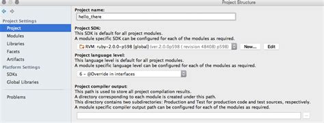 How Do You Set The SDK For IntelliJ IDEA S Ruby Plugin Stack Overflow