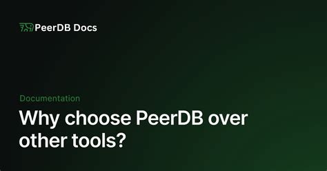 Why Choose Peerdb Over Other Tools Peerdb Docs Setup Your Etl In Minutes With Sql