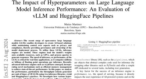 The Impact Of Hyperparameters On Large Language Model Inference