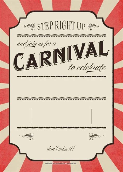 Free Carnival Templates