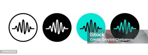 음성 도우미 아이콘 세트 음성 인식 기호입니다 오디오 웨이브 벡터 그림입니다 소리 주파수 기호 노이즈 아이콘입니다 사운드 스캐너 검증에 대한 스톡 벡터 아트 및 기타 이미지