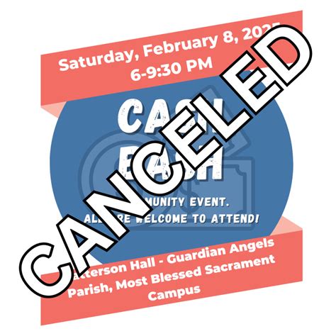 Cash Bash Canceled Saint Joseph High School