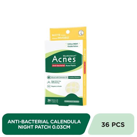 Mentholatum Acnes Acne Patch Night 36s Anti Bacterial And Calendula