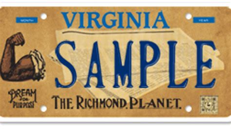 Virginia Dmv Introduces Special License Plate Honoring Richmond Planet