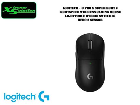 Logitech G Pro X 2 Superlight Lightspeed Wireless Gaming Mouse LightForce Hybrid Switches