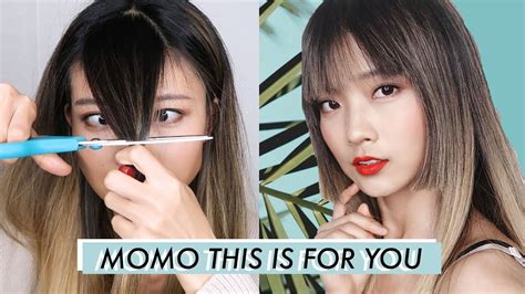 I Cut My Bangs For Twice Momo Youtube