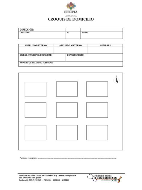 Modelo Croquis De Domicilio 2022 Pdf