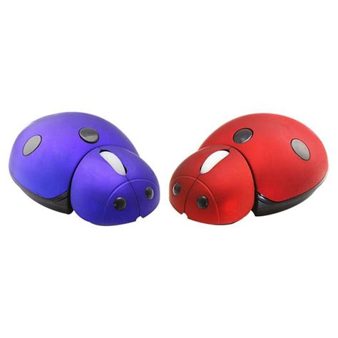 Cm0184 3000 Dpi 3 Keys Mini Ladybug 24g Wireless Mouse Personalized