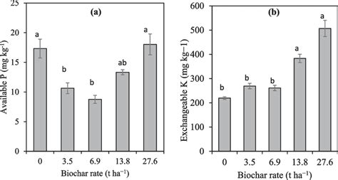 The Effect Of Biochar And Fertilizer Treatments On The Available P A Download Scientific