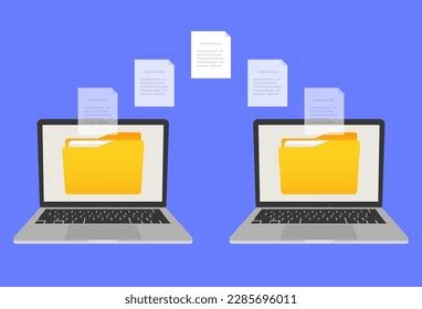 File Transfer Files Transferred Encrypted Form Stock Vector Royalty Free Shutterstock