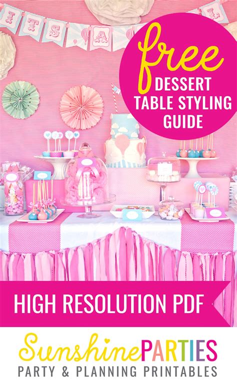 FREE PARTY TABLE SET UP GUIDE Sunshine Parties