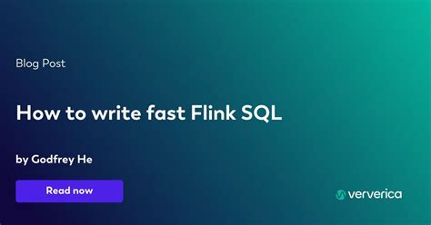 How To Write Fast Flink Sql