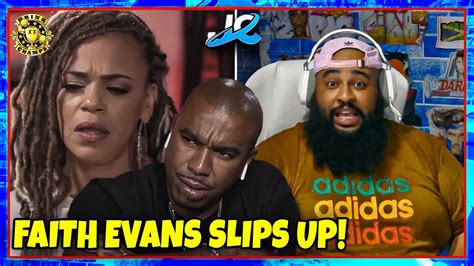 Faith Evans Slips Up On Drink Champs Instantly Regrets It Youtube