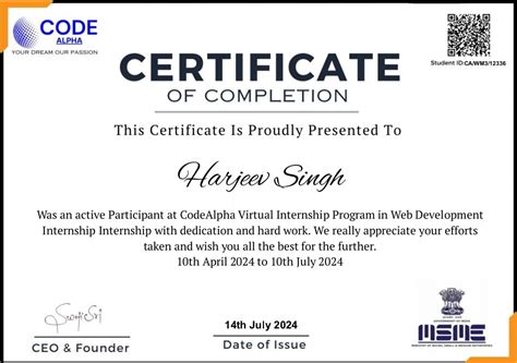 harjeev singh on linkedin codealpha webdevelopment coding html