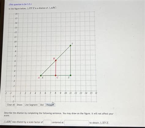 Solved This Question Is For 5 5 Describe The Dilation By