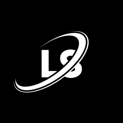 Ls L S Letter Logo Design Initial Letter Ls Linked Circle Uppercase