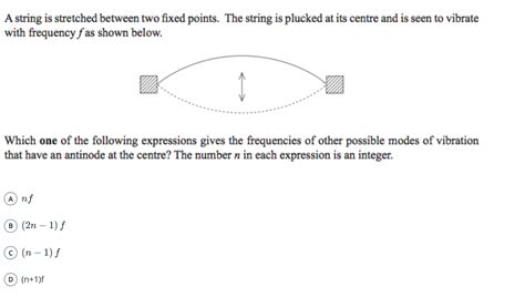 solved a string is stretched between two fixed points the